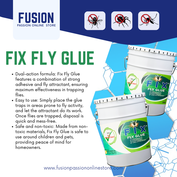FIX FLY GLUE (with fly attractant) - 20kg – FUSIONPASSION ONLINE STORE